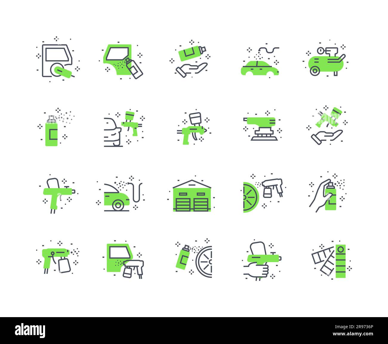 Car paint icons vector color Stock Vector Image & Art - Alamy