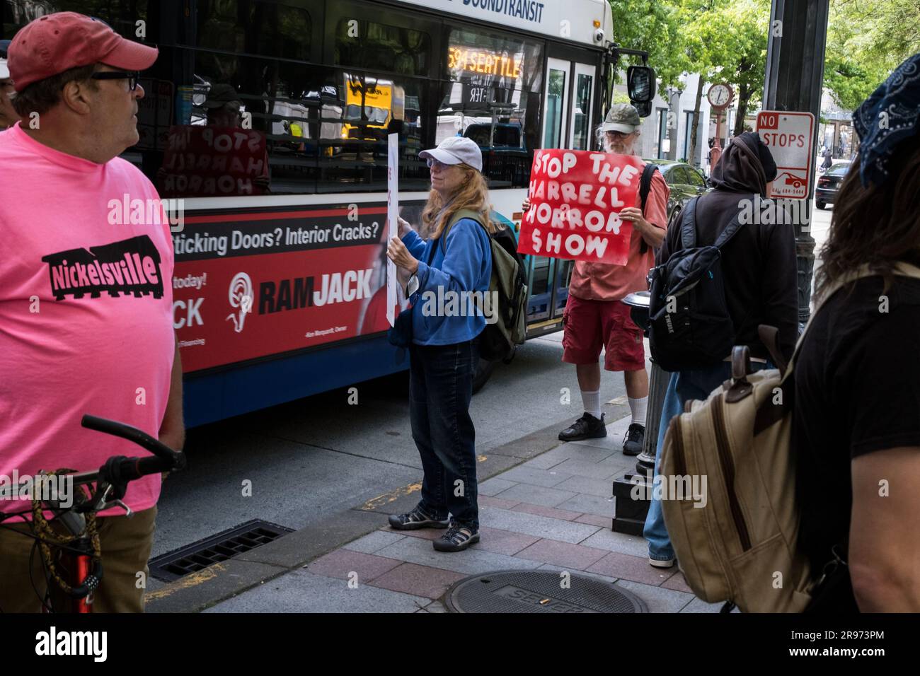 Seattle, USA. 24 Jun, 2023. Sweepless In Seattle protest in downtown at ...