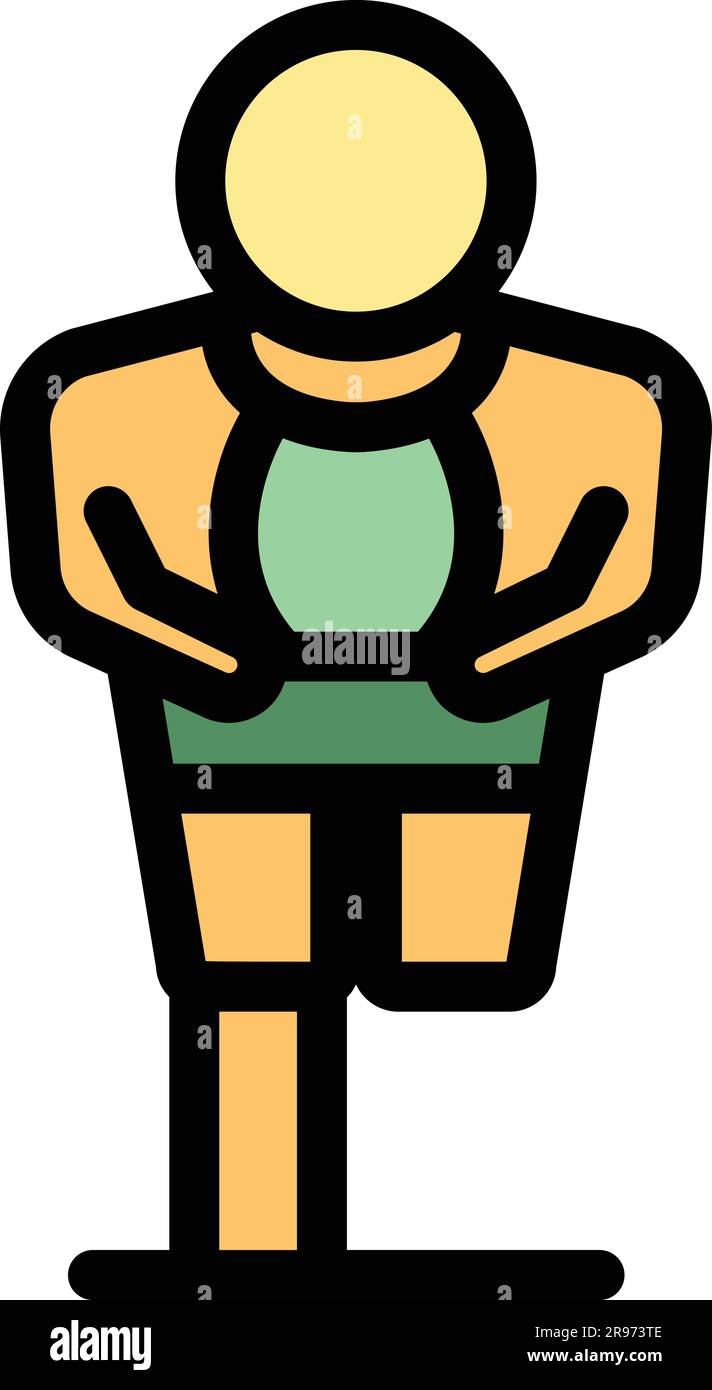 Runner handicaped icon. Outline Runner handicaped vector icon for web ...