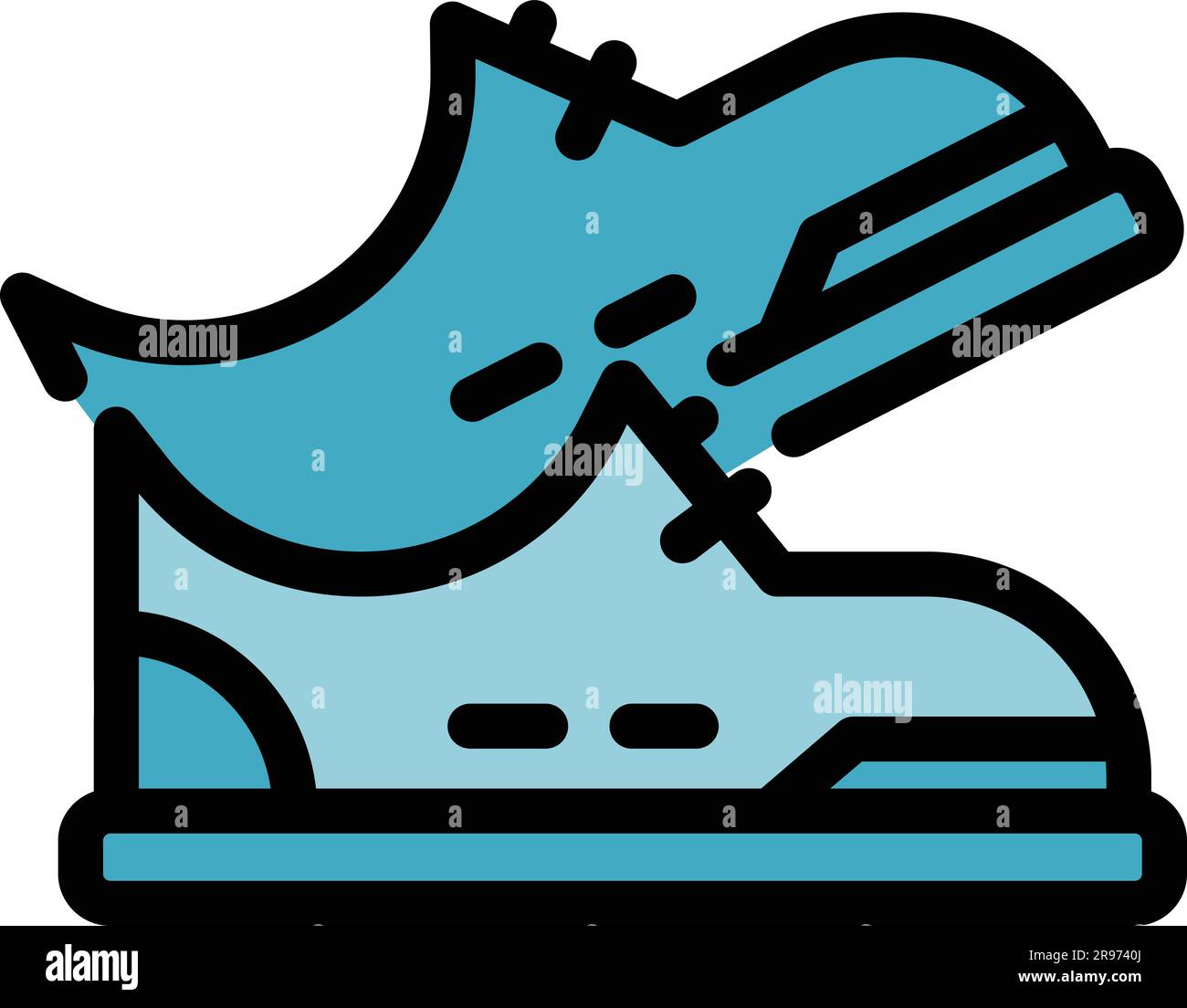 Runner Sport Shoes Icon Outline Runner Sport Shoes Vector Icon For Web Design Isolated On White