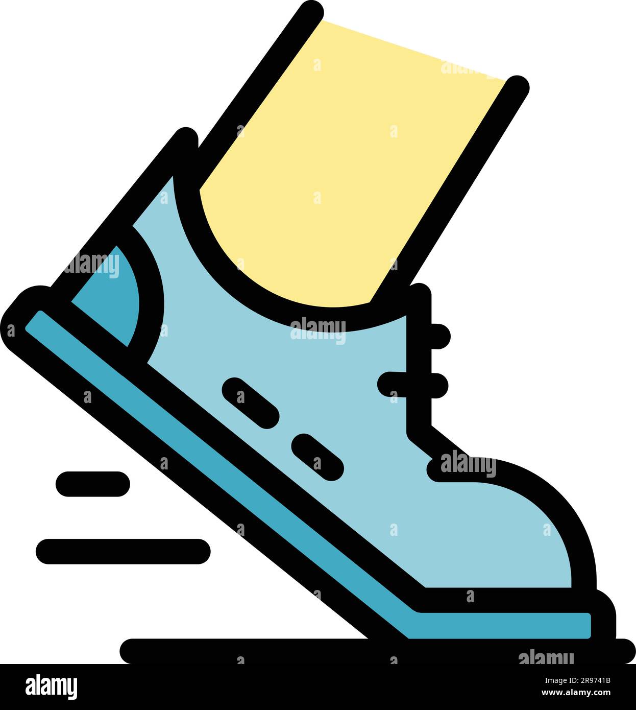 Runner start icon. Outline Runner start vector icon for web design ...