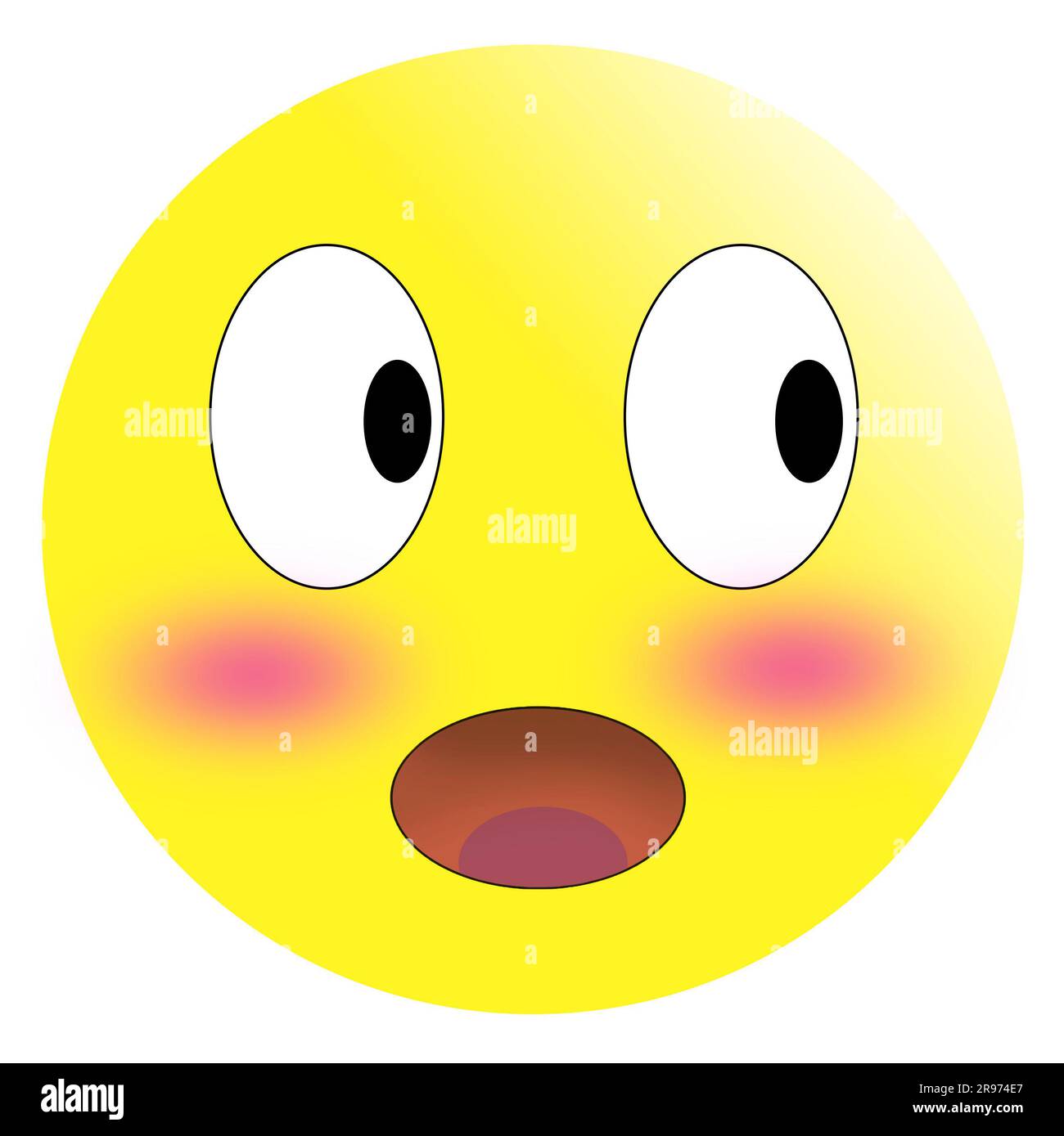 Smiley Face With Red Cheeks