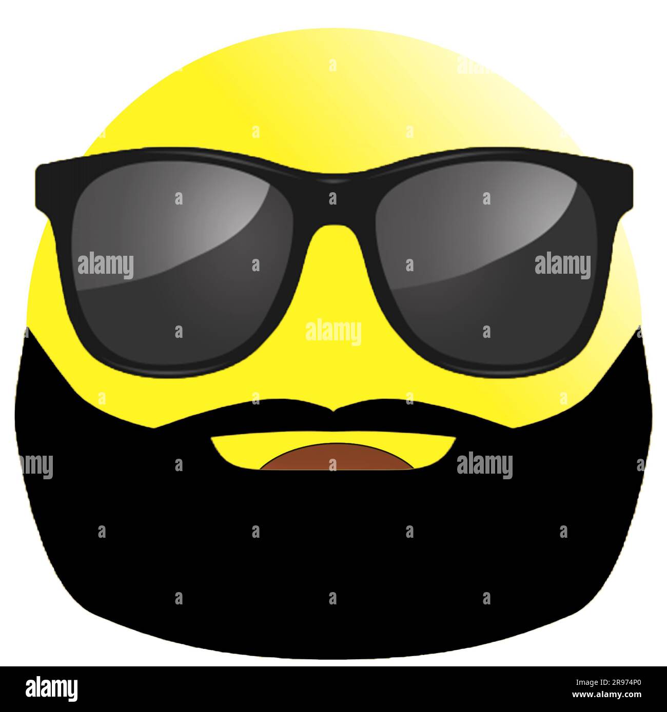 Smiley Face With Mustache And Sunglasses