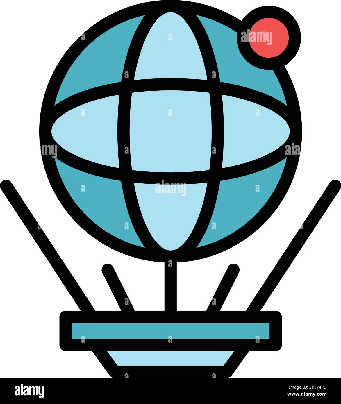 Planet hologram projection icon. Outline Planet hologram projection ... Planet hologram projection icon. Outline Planet hologram projection ...