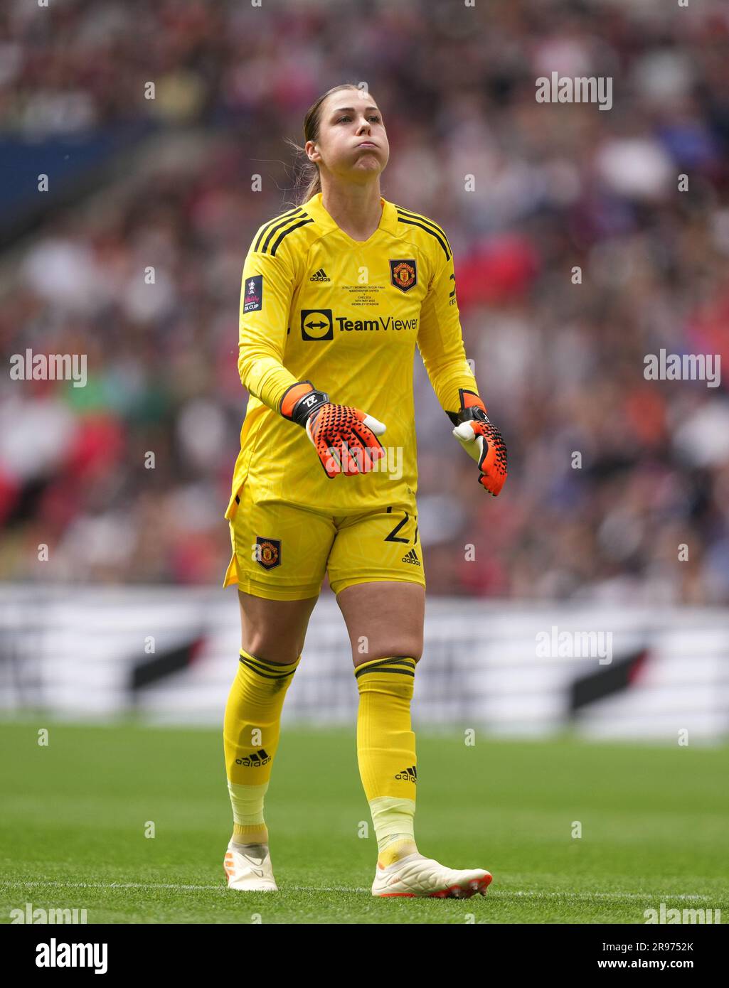 Goalkeeper Mary Earps of Man Utd women during the Women's FA Cup Final ...