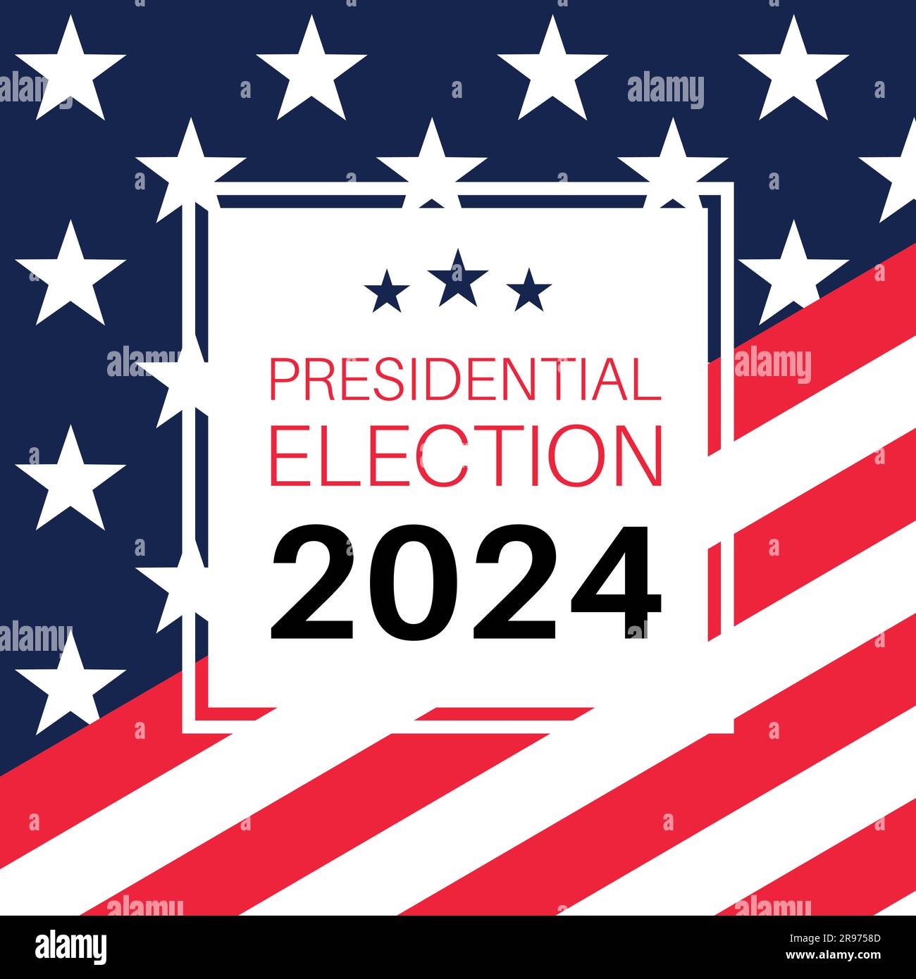 USA election 2024 vector background Stock Vector Image & Art - Alamy