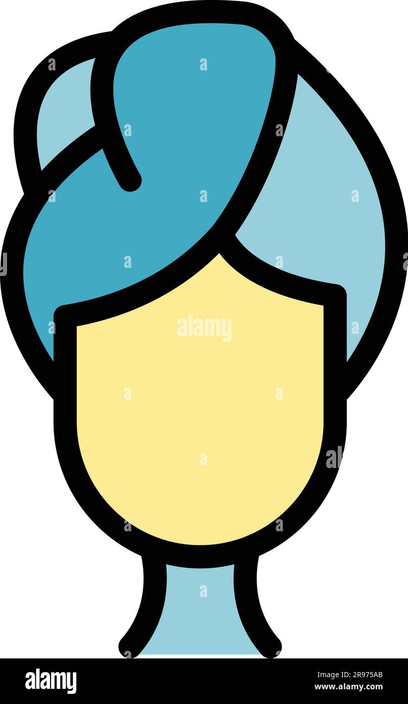 Coiffure icon. Outline Coiffure vector icon for web design isolated on ...