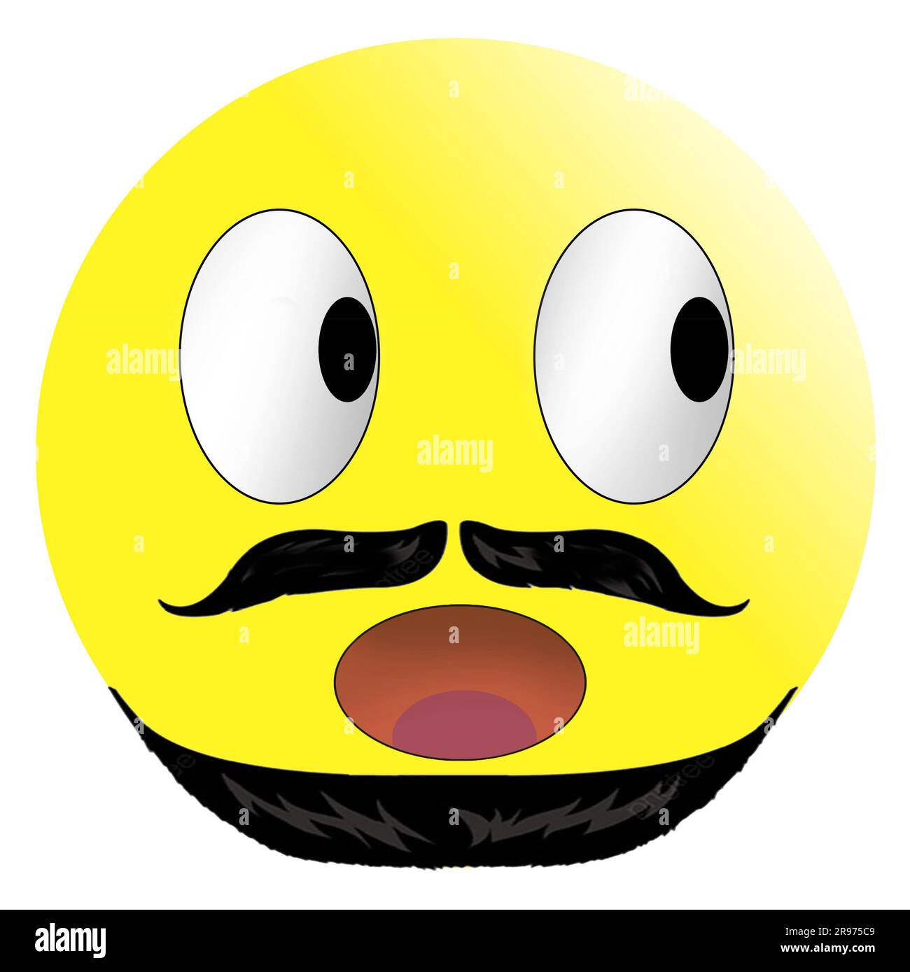 Smiley Face With Goatee