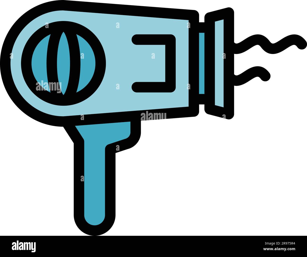 Hair Dryer Icon Outline Hair Dryer Vector Icon For Web Design Isolated