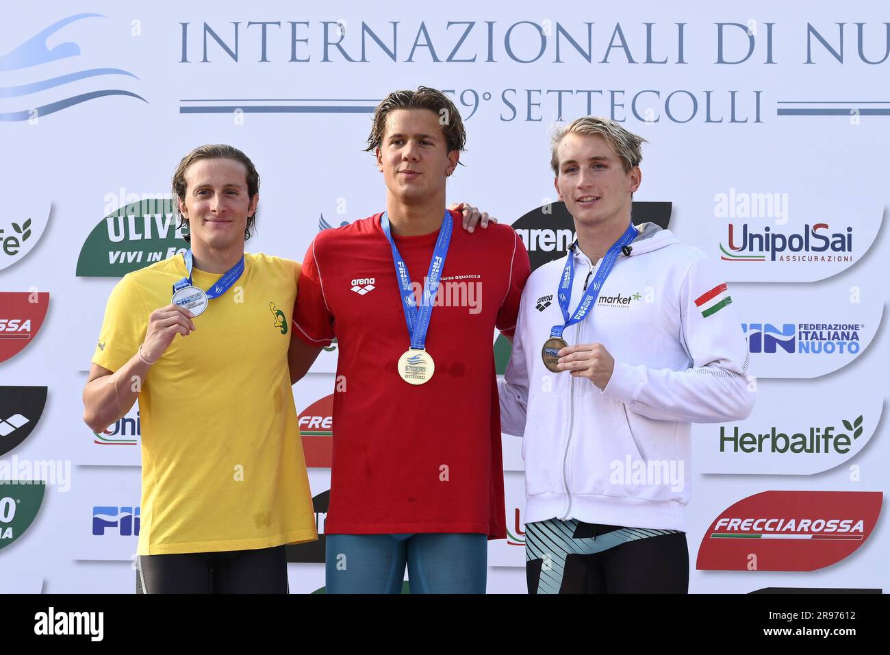 Rome, Italy. 24th June, 2023. Giacomo Carini (ITA), Noe Ponti (SUI) and ...