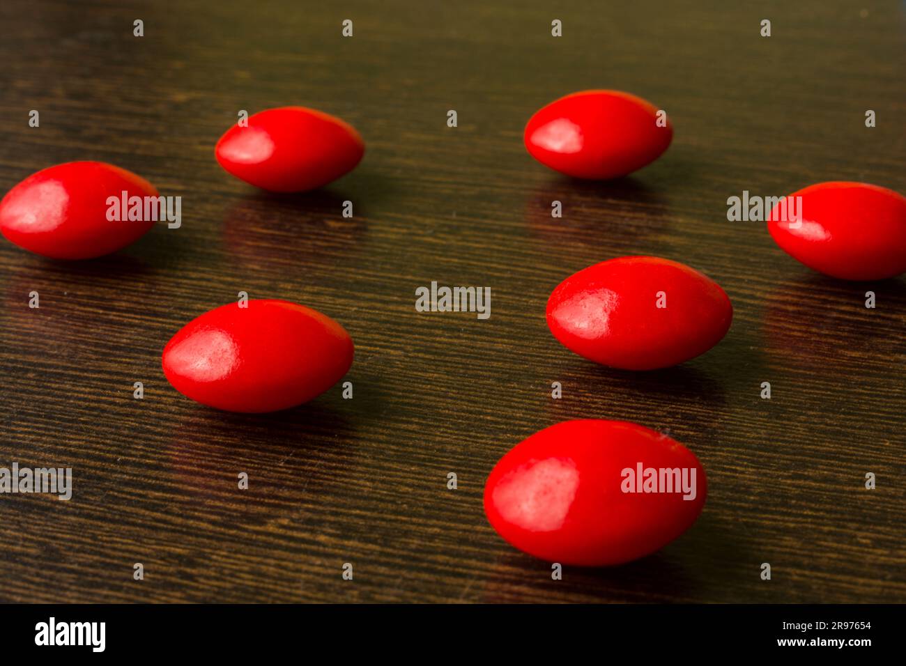 Vitamin tablets color red hi-res stock photography and images - Alamy