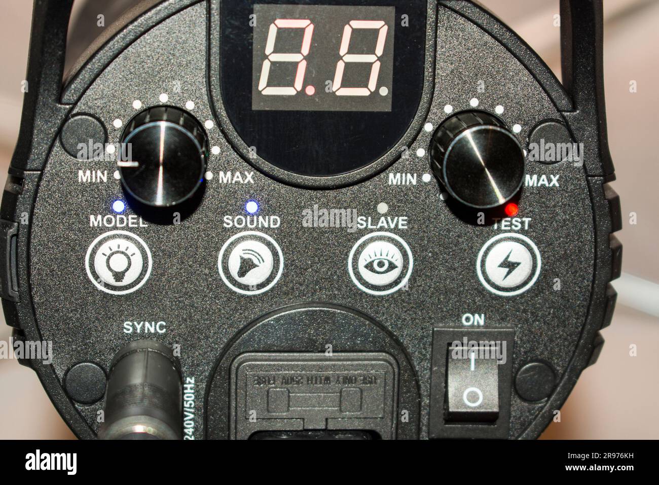 studio flash back panel display candy bar included Stock Photo - Alamy