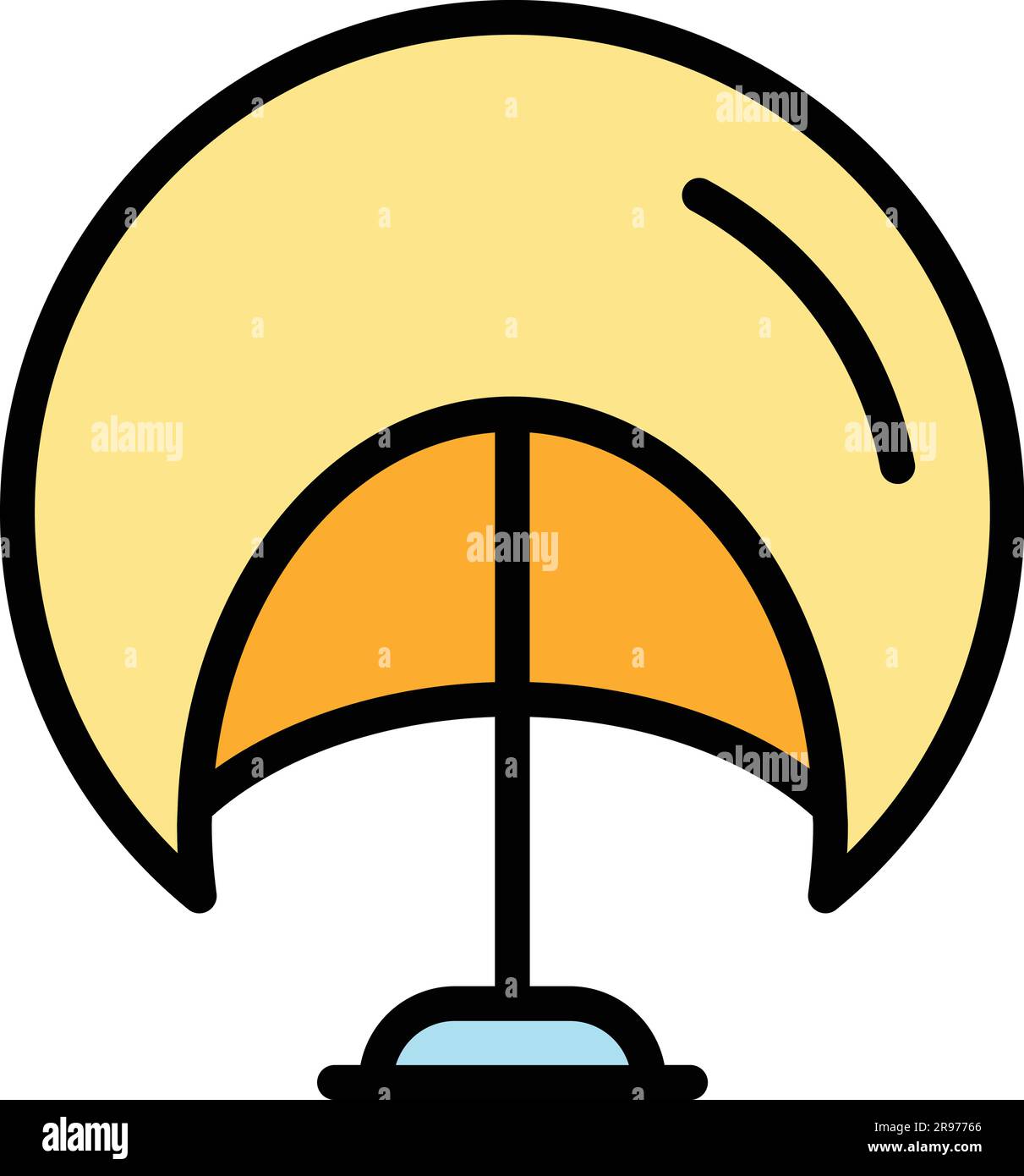 Adult wig icon. Outline Adult wig vector icon for web design isolated ...