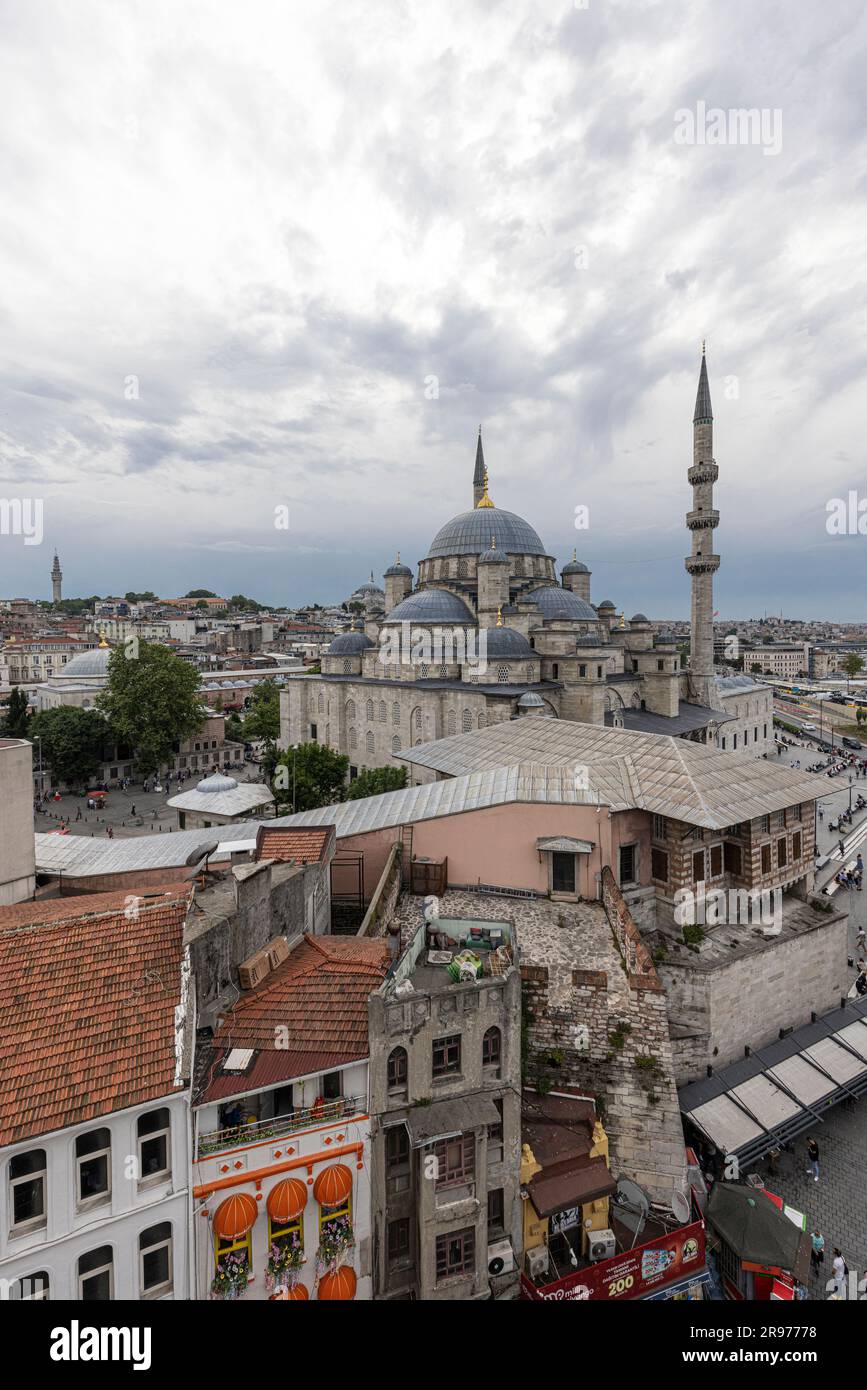 Istanbul, Turkey, 20 June 2023; Eminonu New Mosque. A eminonu New ...