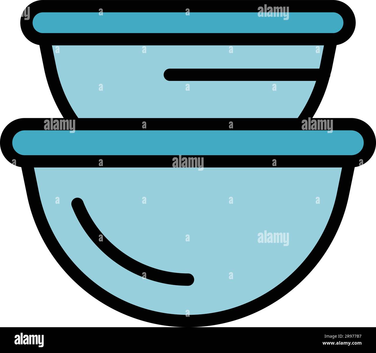 Campsite food pots icon. Outline Campsite food pots vector icon for web ...
