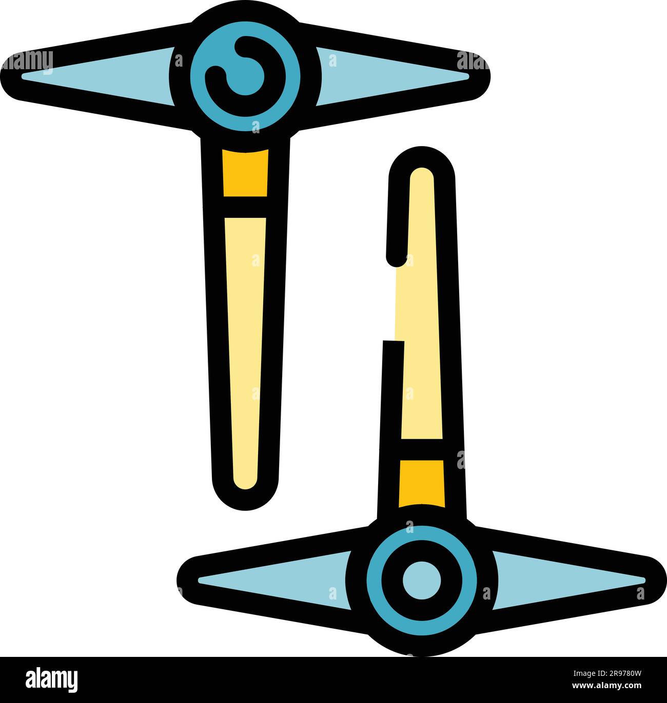 Campsite ice pick icon. Outline Campsite ice pick vector icon for web ...