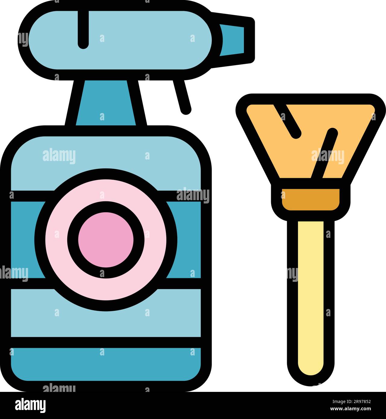 Cleaner spray icon. Outline Cleaner spray vector icon for web design ...