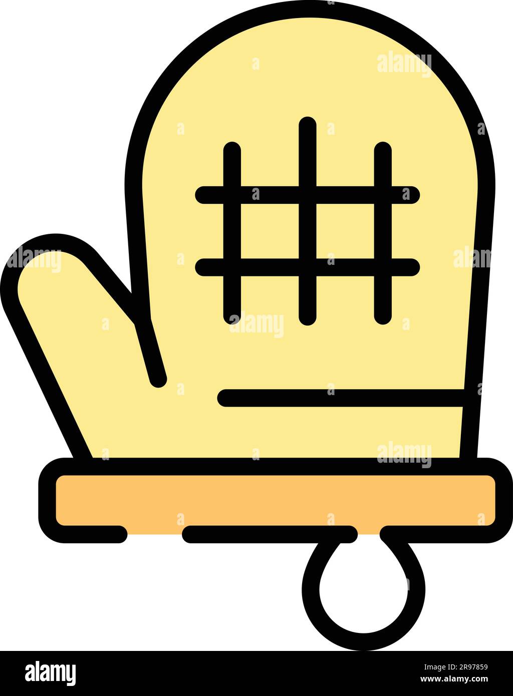 Kitchen glove icon. Outline Kitchen glove vector icon for web design ...