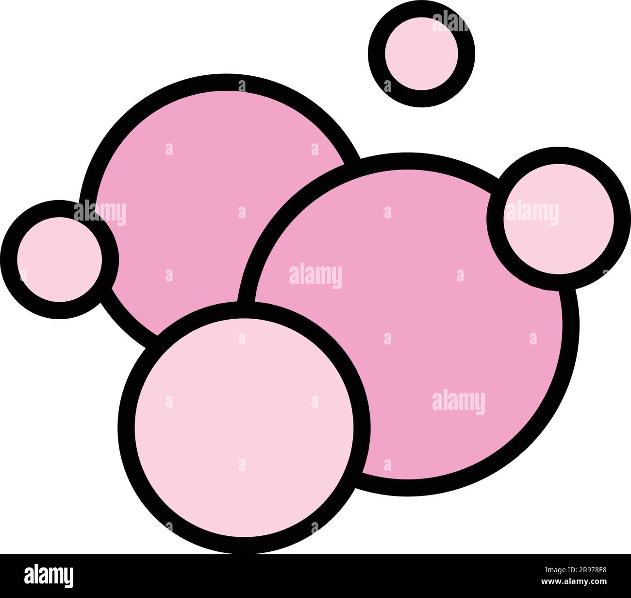 Foam icon. Outline Foam vector icon for web design isolated on white ...