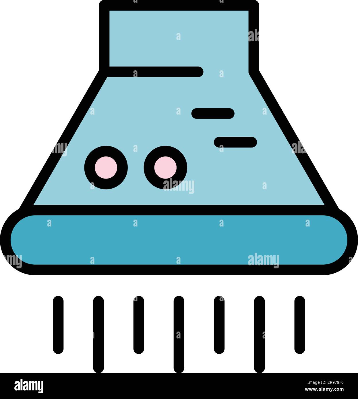 Working cooker hood icon. Outline Working cooker hood vector icon for ...