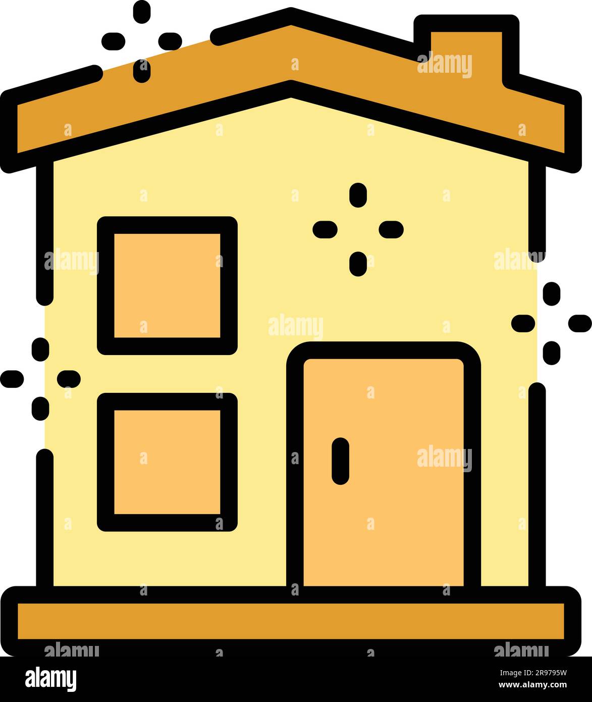 Clean house icon. Outline Clean house vector icon for web design ...