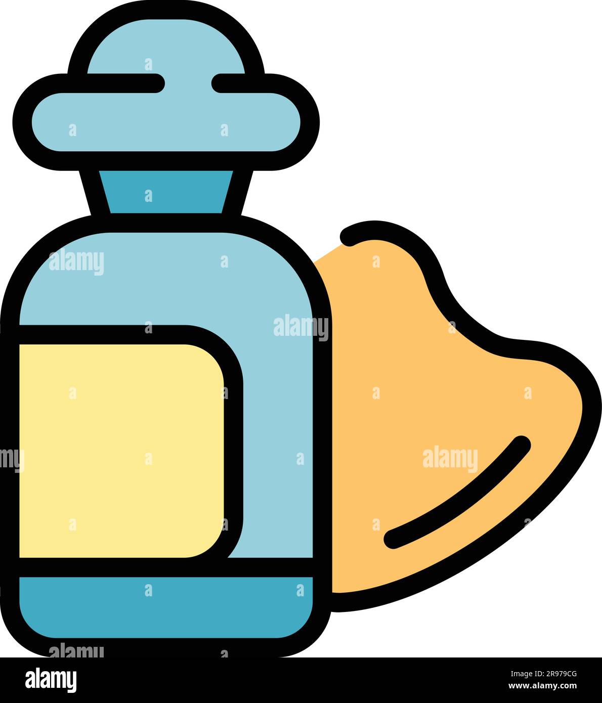 Morning face care icon. Outline Morning face care vector icon for web ...