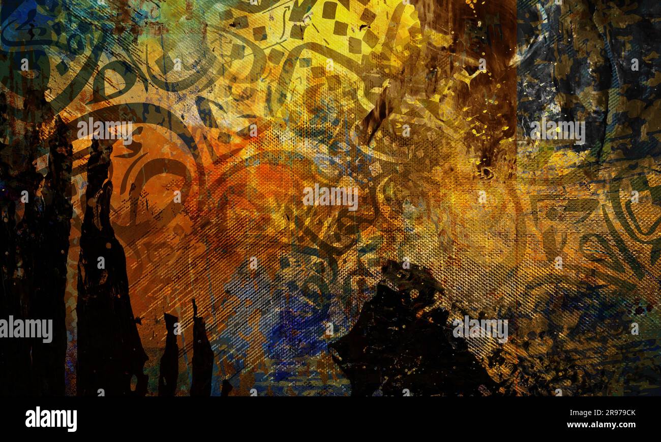 Abstract background of shabby concrete wall surface . Arabic ...