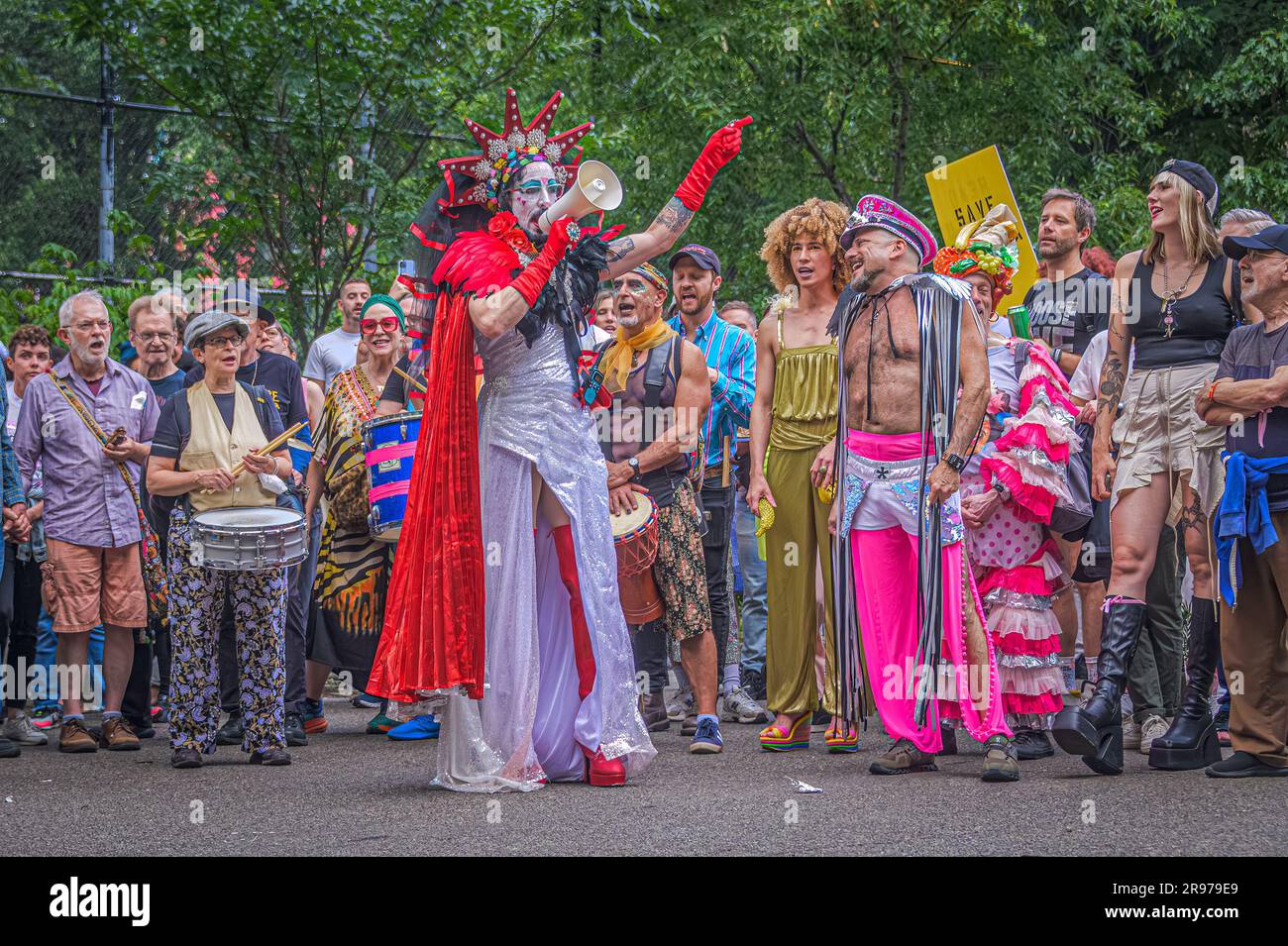 USA. 23rd June, 2023. Hundreds Of Drag Queens and Kings filled the ...