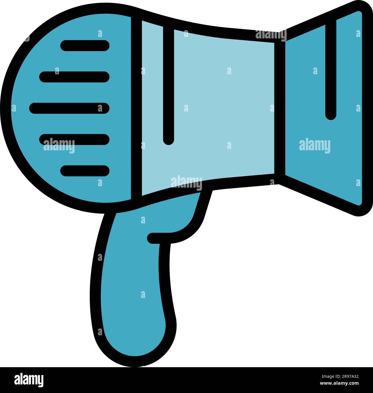 Hair Dryer Icon Outline Hair Dryer Vector Icon For Web Design Isolated