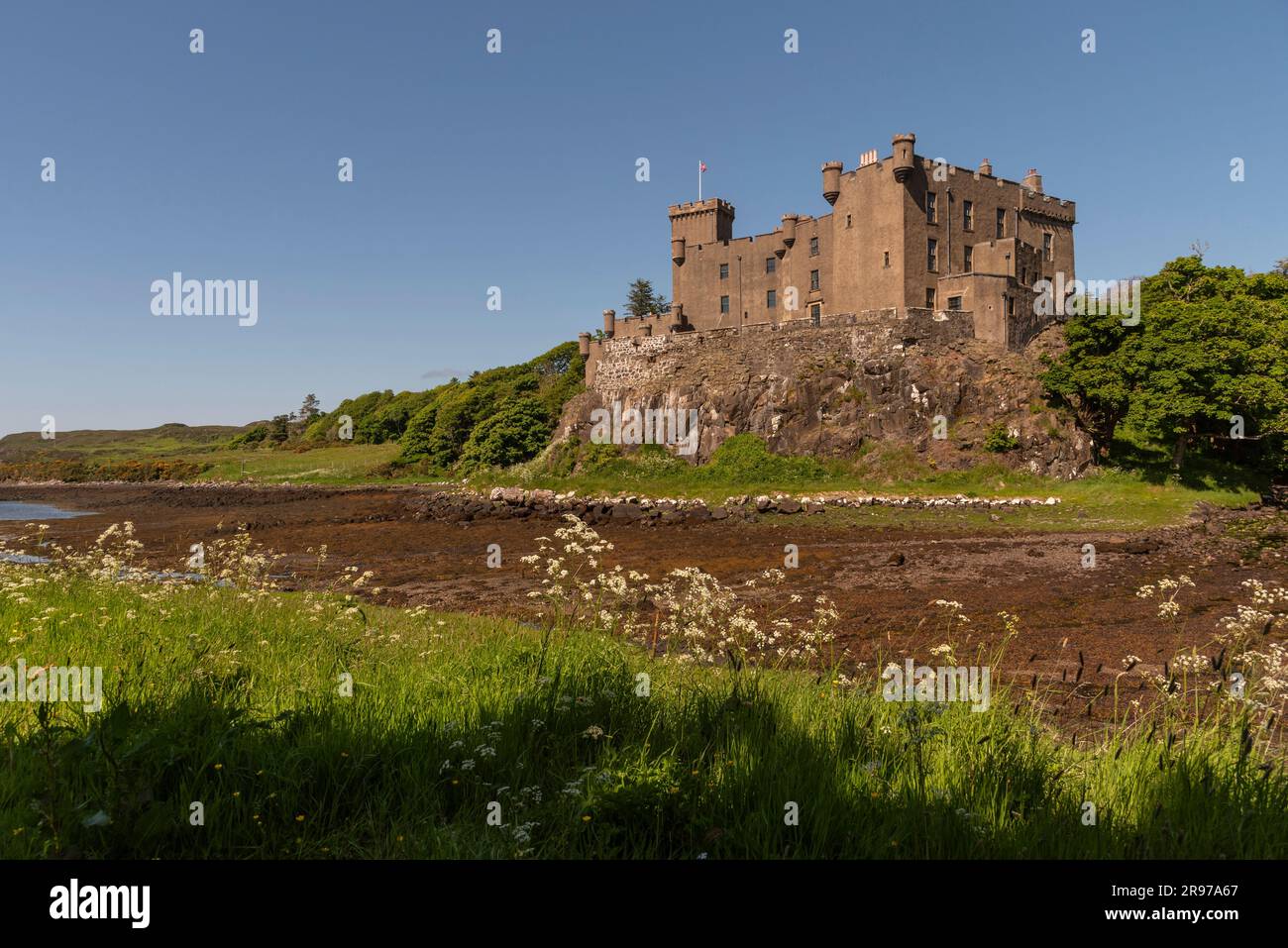 Dunvegan, Isle of Skye, Scotland, UK. June 6 2023. Dunvegan Castle ...