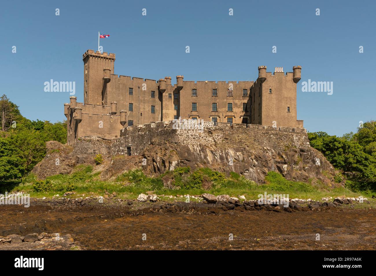 Dunvegan, Isle of Skye, Scotland, UK. June 6 2023. Dunvegan Castle ...