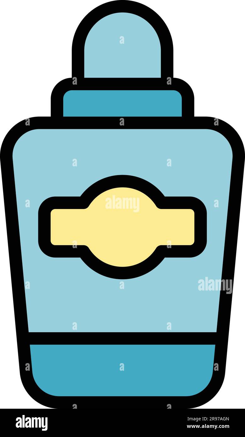 Korean cosmetics lotion icon. Outline Korean cosmetics lotion vector ...