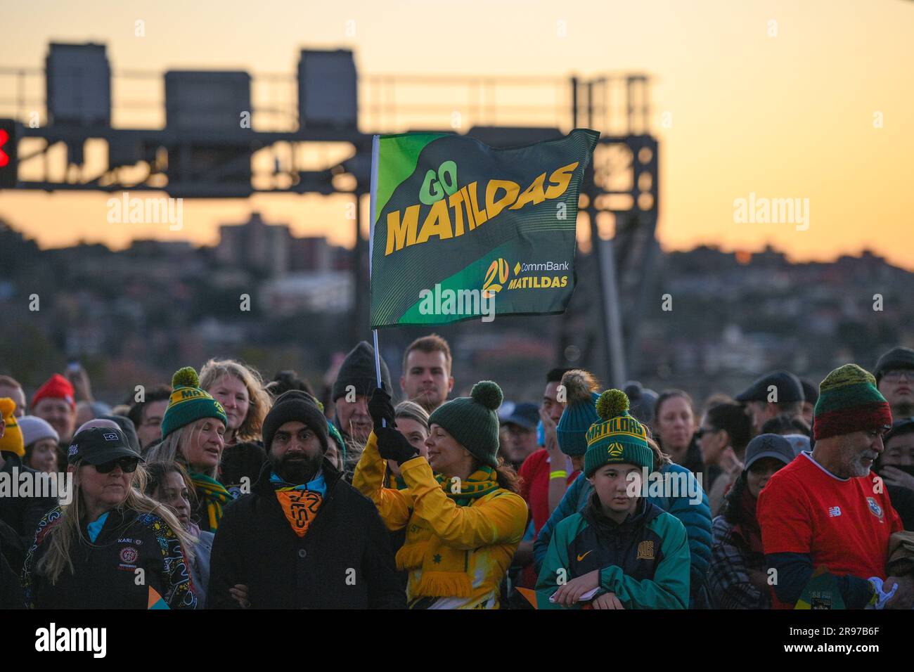 Football fans take part in the FIFA Women's World Cup 2023 Sydney ...