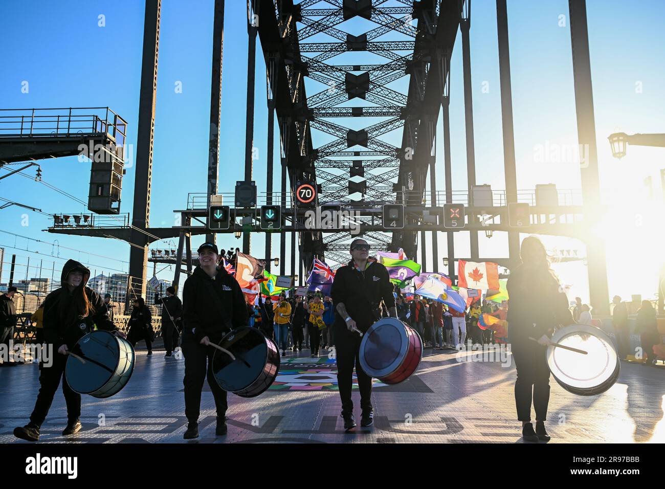 Football fans take part in the FIFA Women's World Cup 2023 Sydney ...