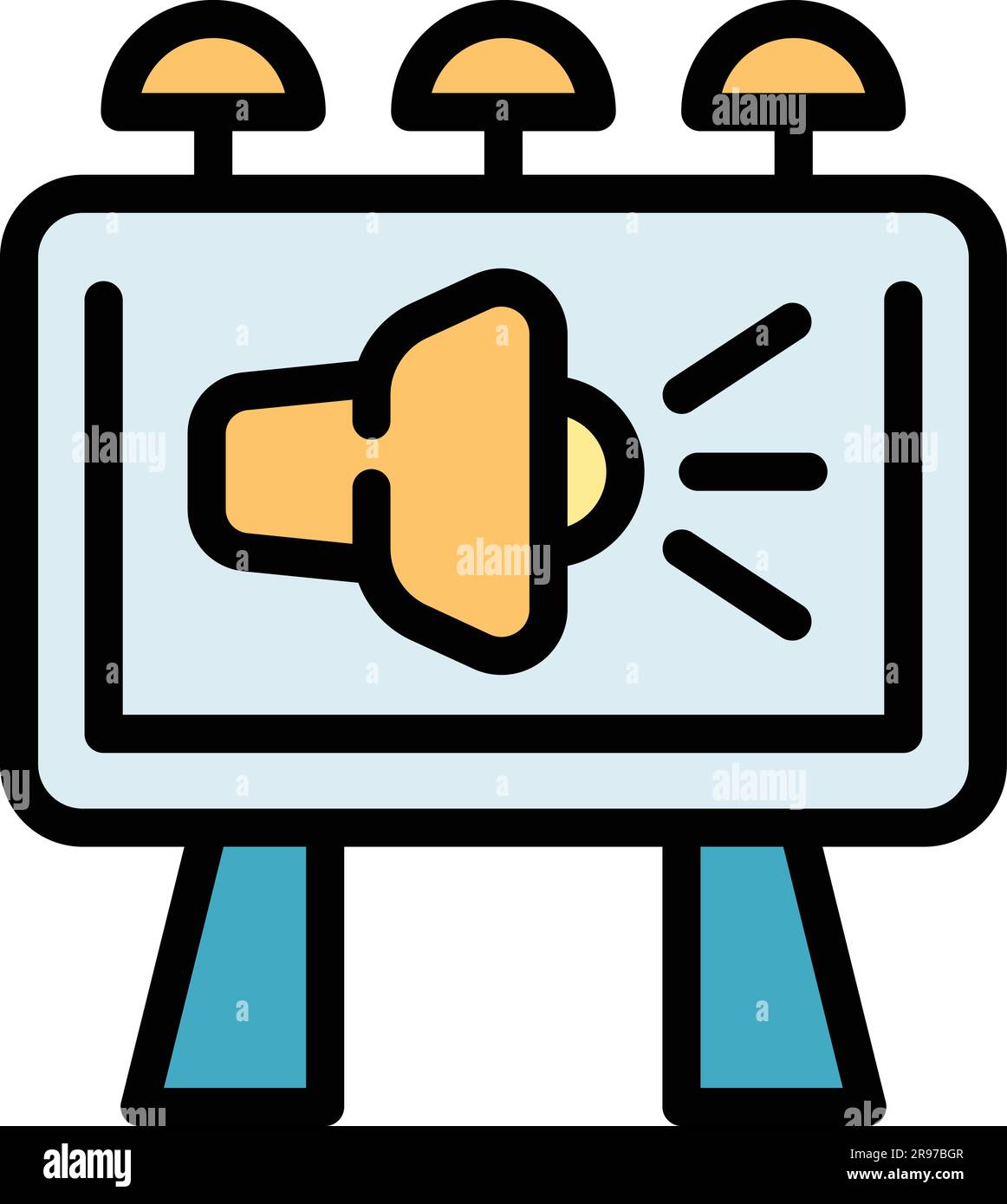 Marketing Billboard Icon Outline Marketing Billboard Vector Icon For Web Design Isolated On