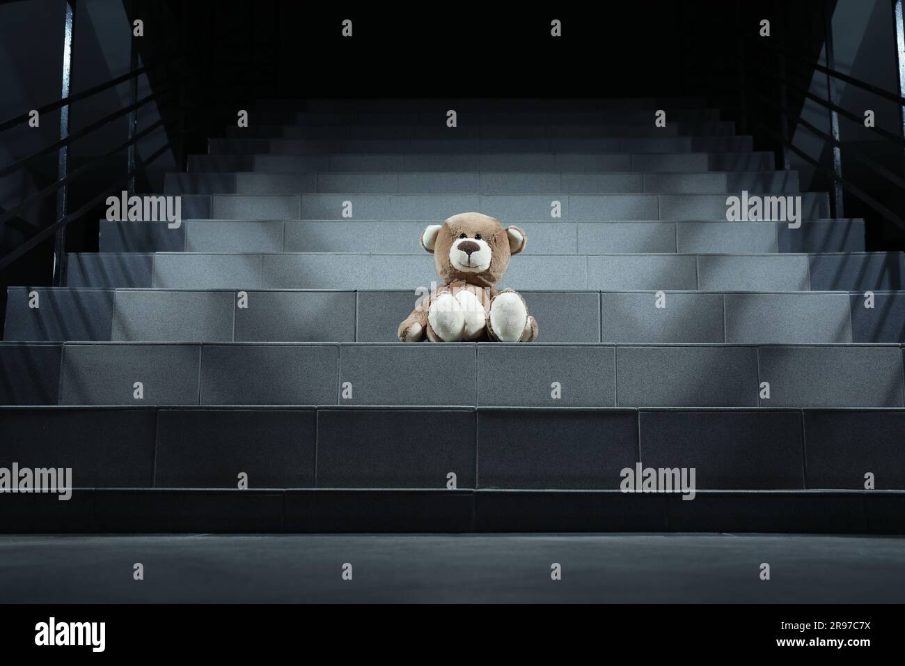Teddy bear on stairs hi-res stock photography and images - Alamy