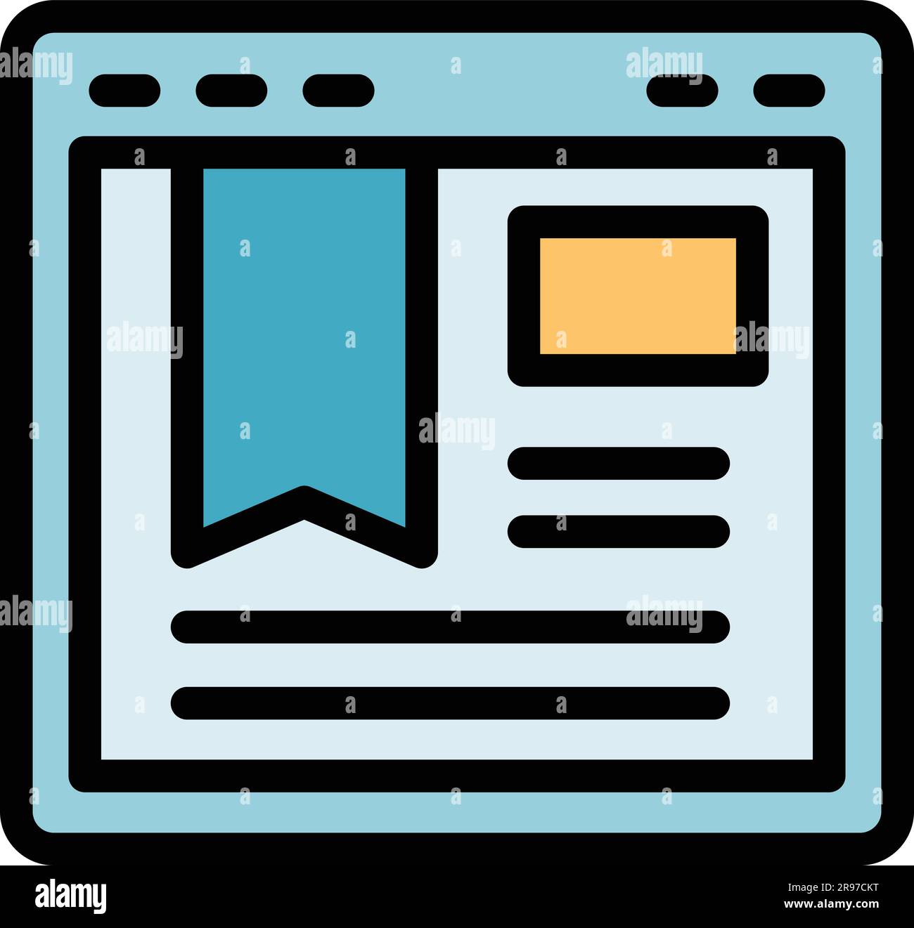Marketing web page icon. Outline Marketing web page vector icon for web ...