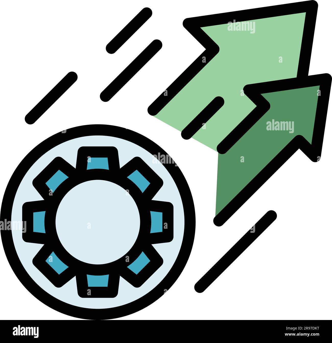 Grow up management icon outline vector. Work job. Business project ...