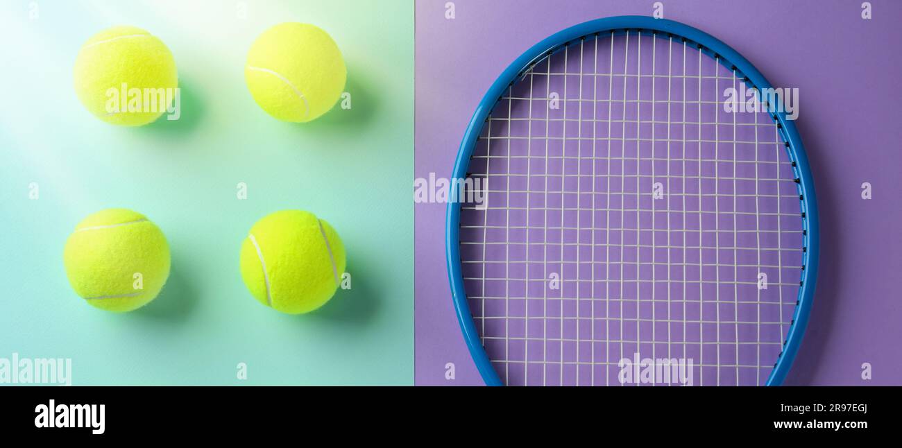 Tennis layout balls on hi-res stock photography and images - Alamy