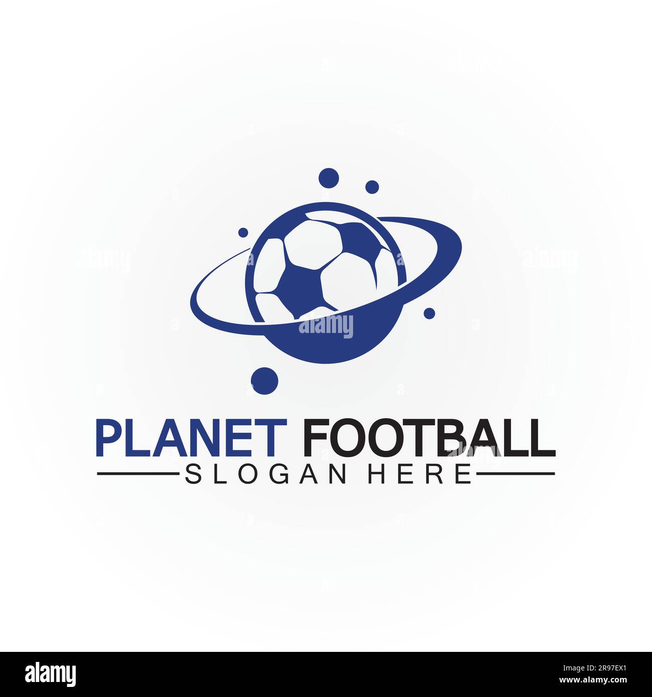Planet football or planet soccer logo vector template Stock Vector ...