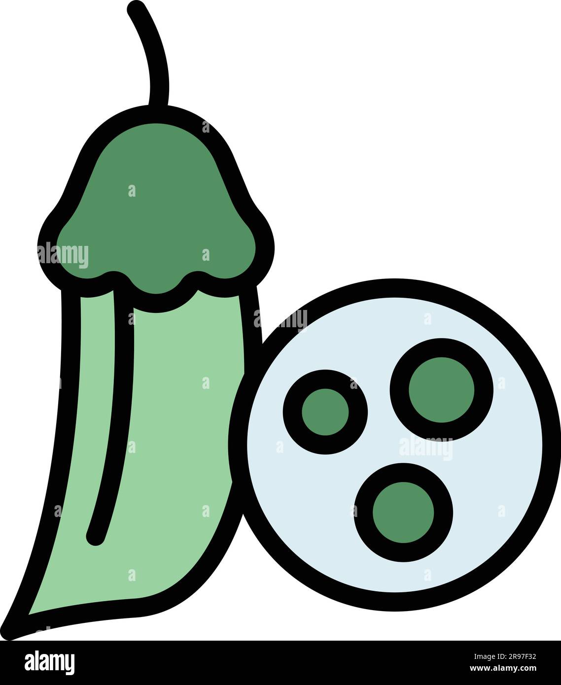 Lentil peas icon. Outline Lentil peas vector icon for web design ...