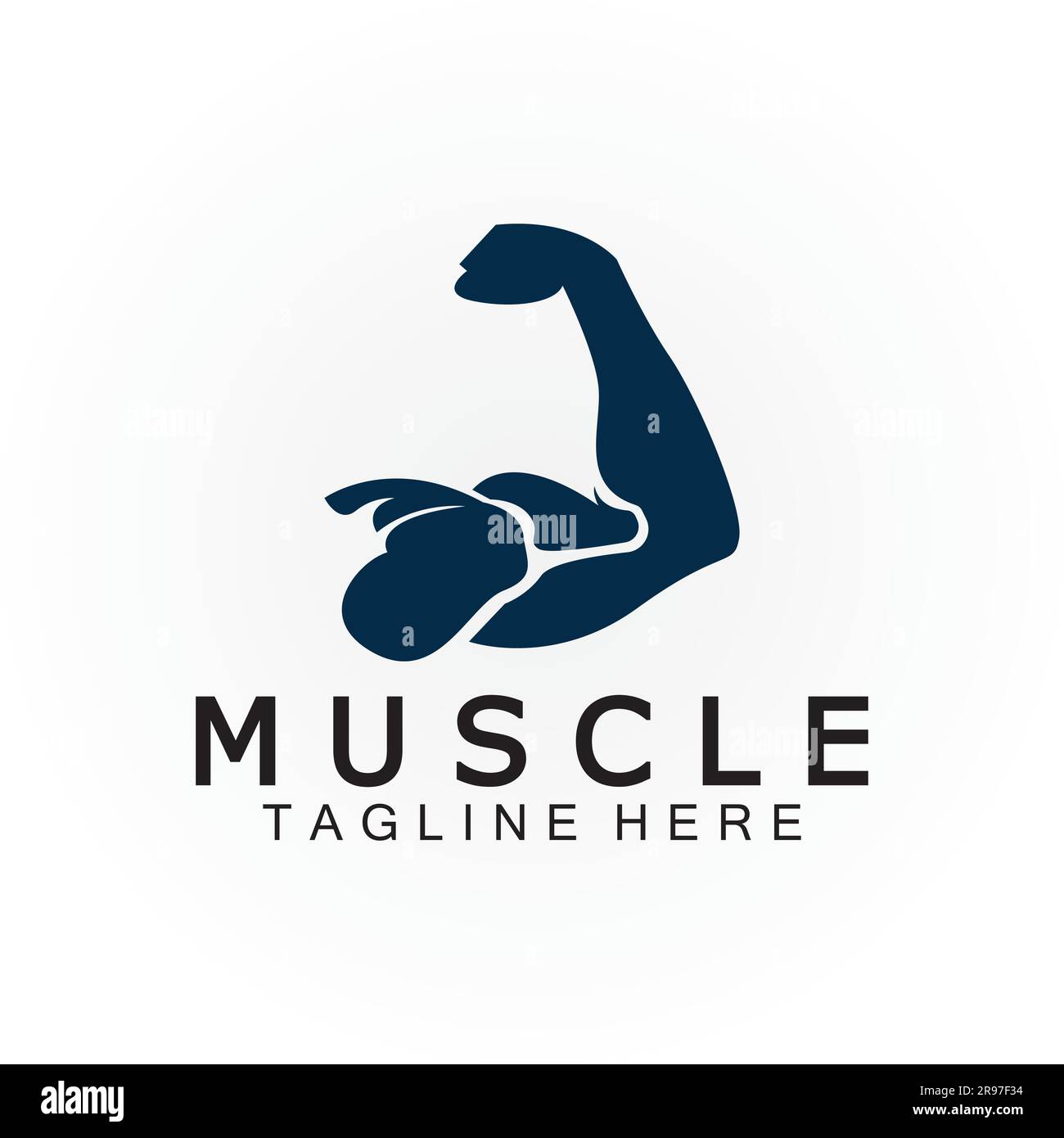 Biceps muscle icon logo vector design template Stock Vector Image & Art ...