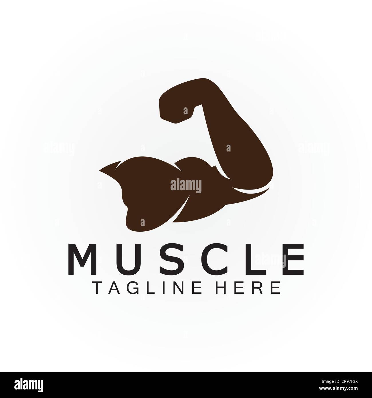Biceps muscle icon logo vector design template Stock Vector Image & Art ...