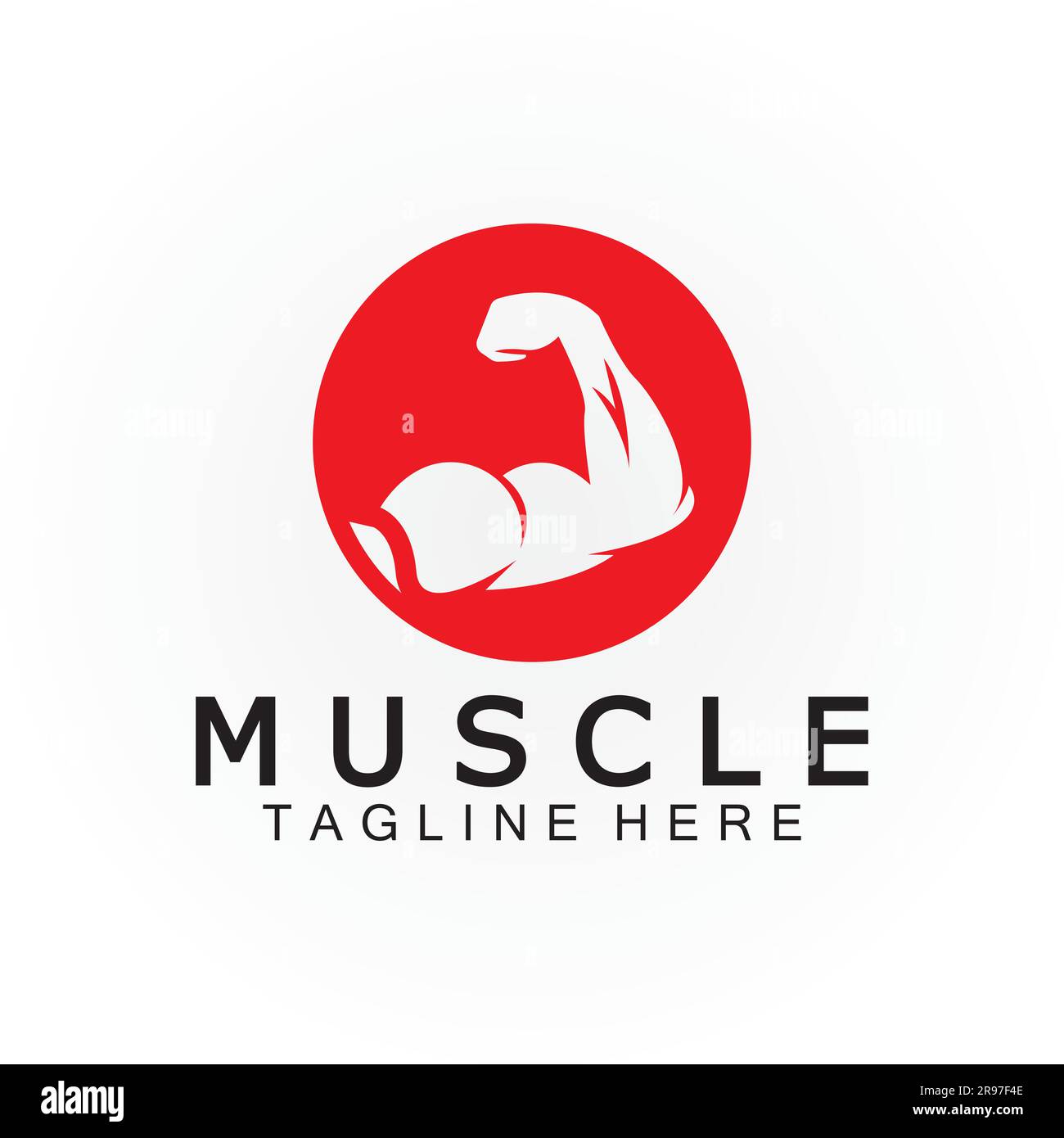 Biceps muscle icon logo vector design template Stock Vector Image & Art ...