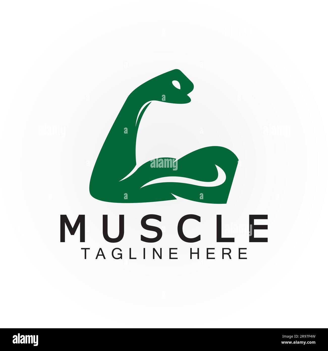 Biceps muscle icon logo vector design template Stock Vector Image & Art ...