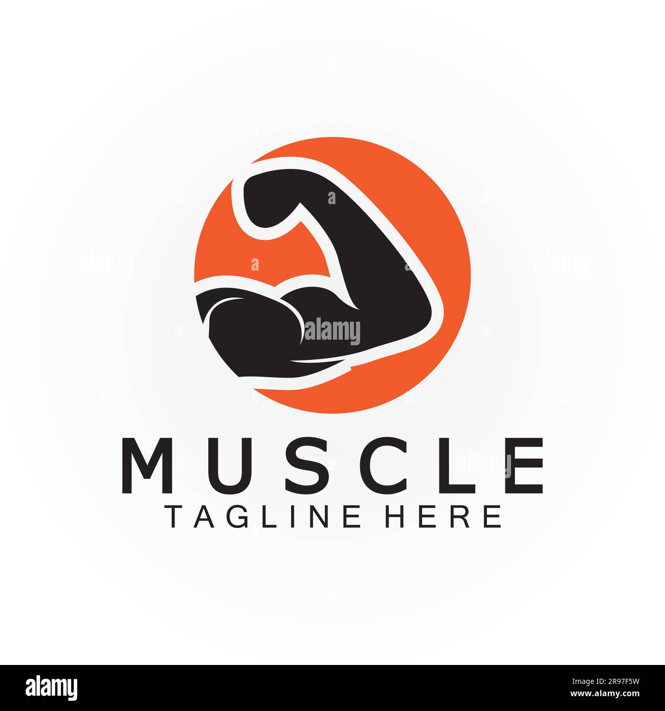 Biceps muscle icon logo vector design template Stock Vector Image & Art ...