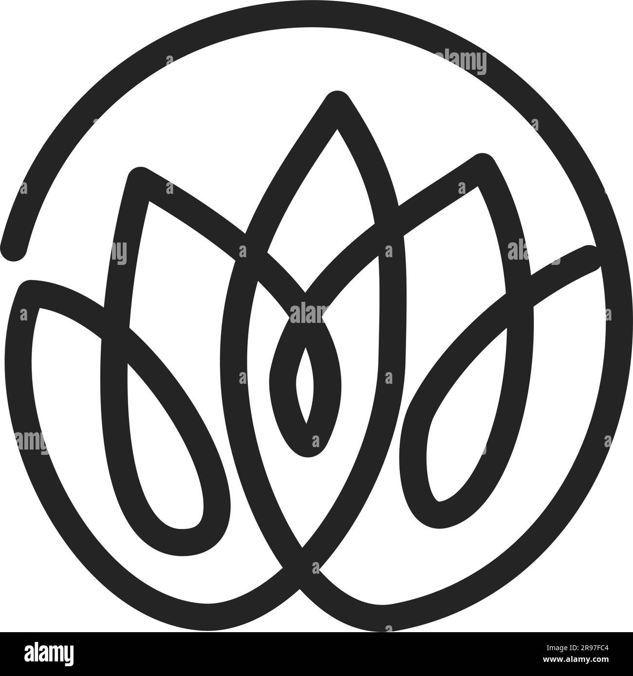 spa logo template. Icon Illustration Brand Identity. Isolated and flat ...