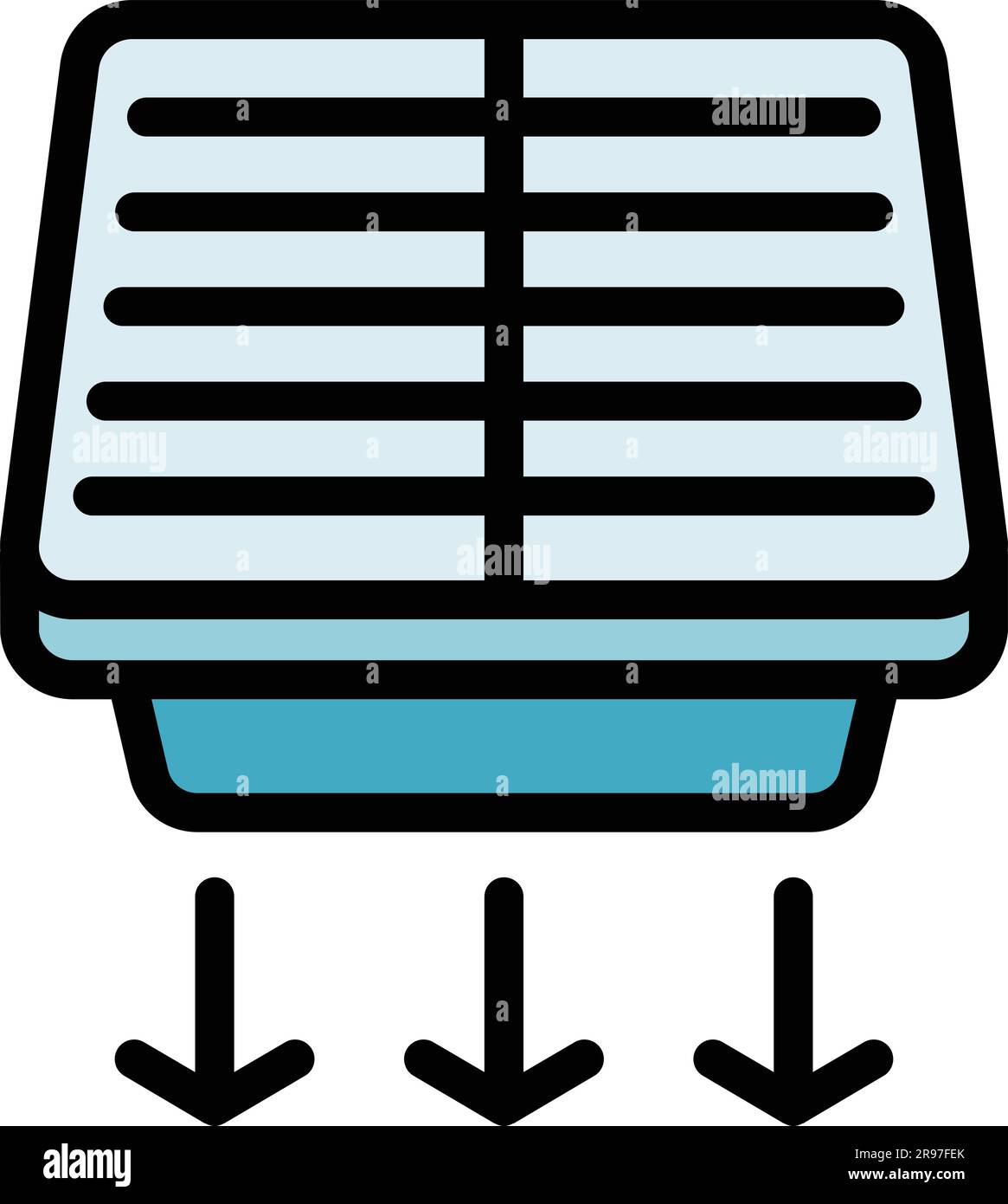 Repair air conditioner net frame icon. Outline Repair air conditioner ...