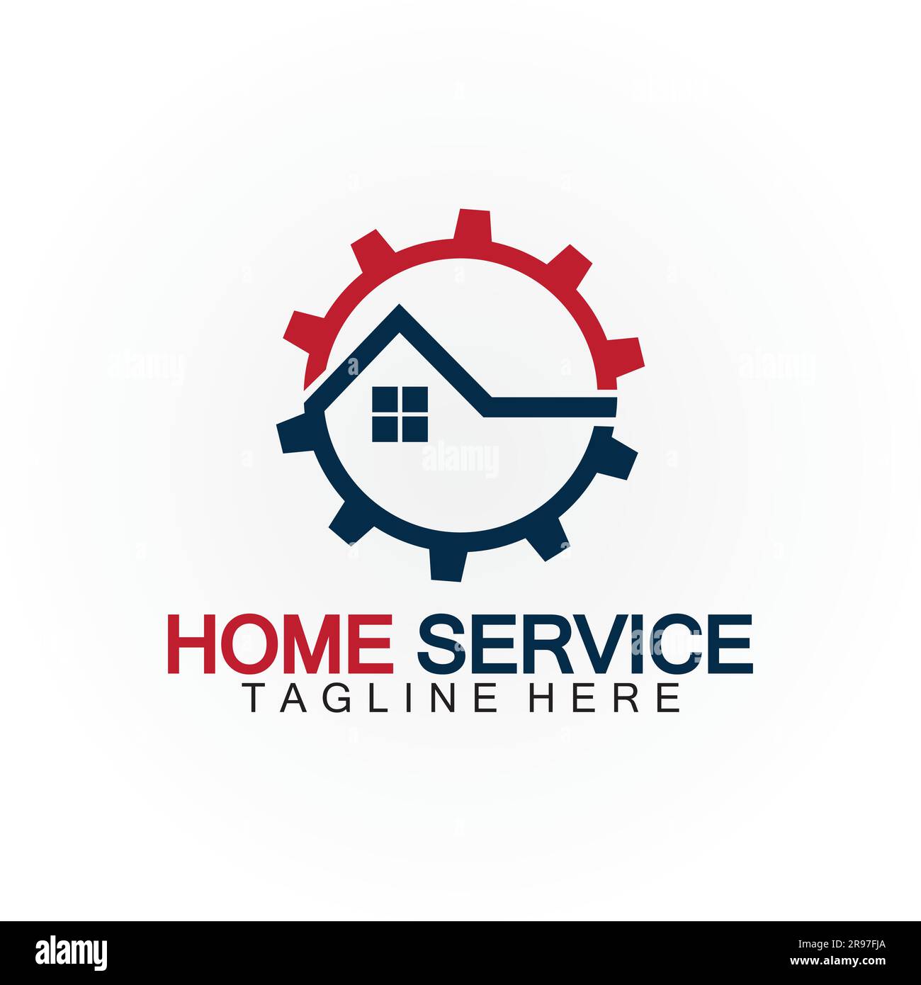 Home service logo, design concept gear and home, suitable for ...