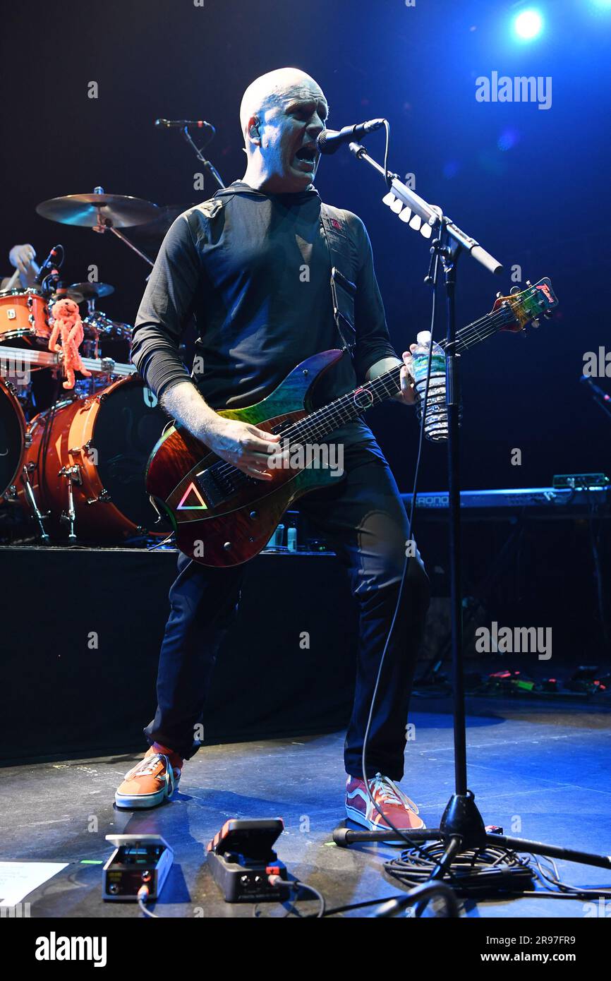 Hollywood FL, USA. 22nd June, 2023. Devin Townsend performs during The ...